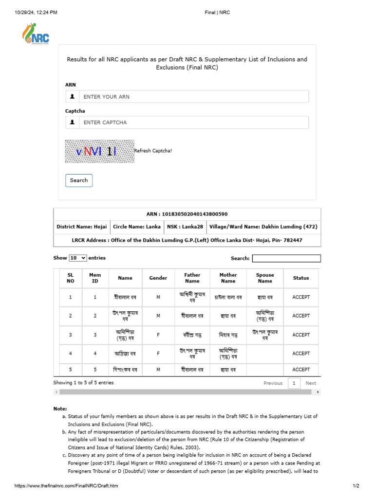 Final - NRC | PDF | Human Migration | Immigration