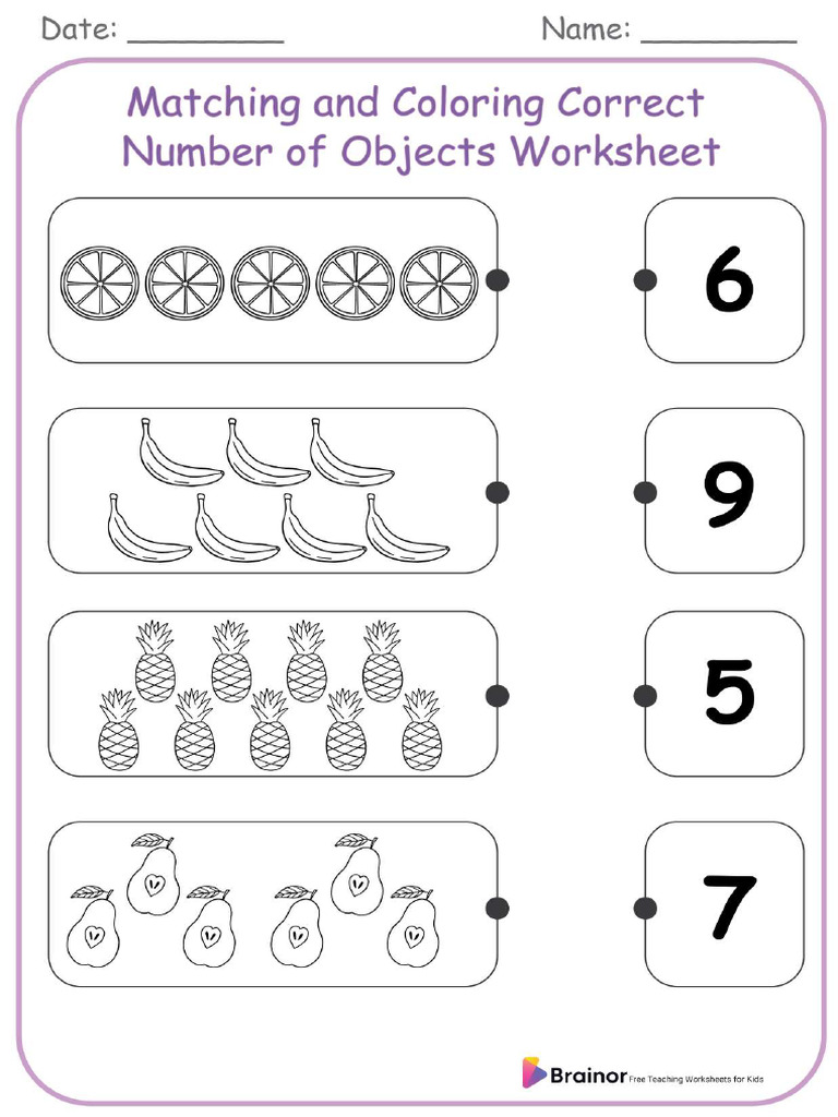 Count and Color Worksheets17 | PDF