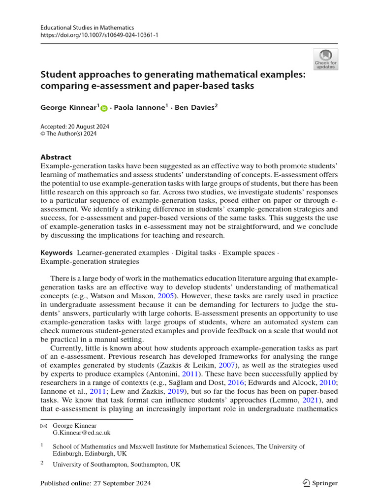 s10649-024-10361-1 | PDF | Function (Mathematics) | Analysis