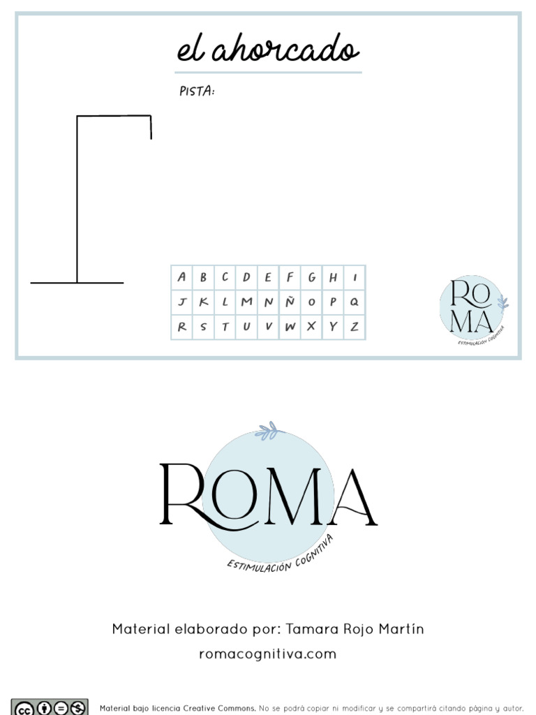Plantilla Juego El Ahorcado | PDF