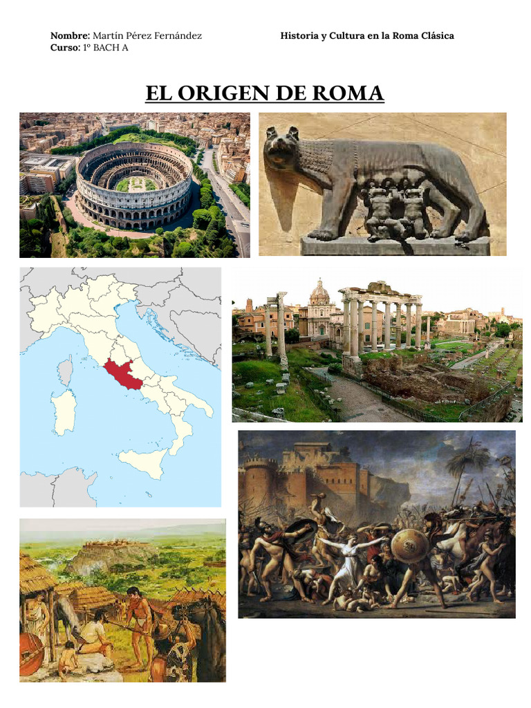 Orígenes y Cultura de la Roma Clásica | PDF | Roma antigua | Romulus y ...