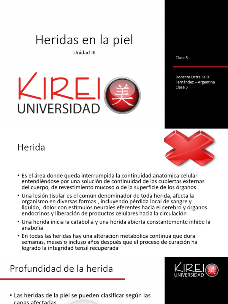 Clase 5 - Unidad 3 - Kirei | PDF | Curación | Cicatrización de la herida
