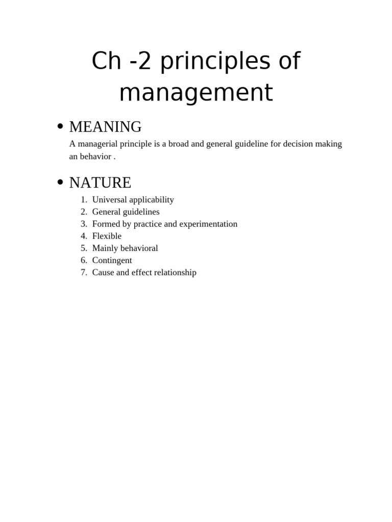 Principles of Management | PDF