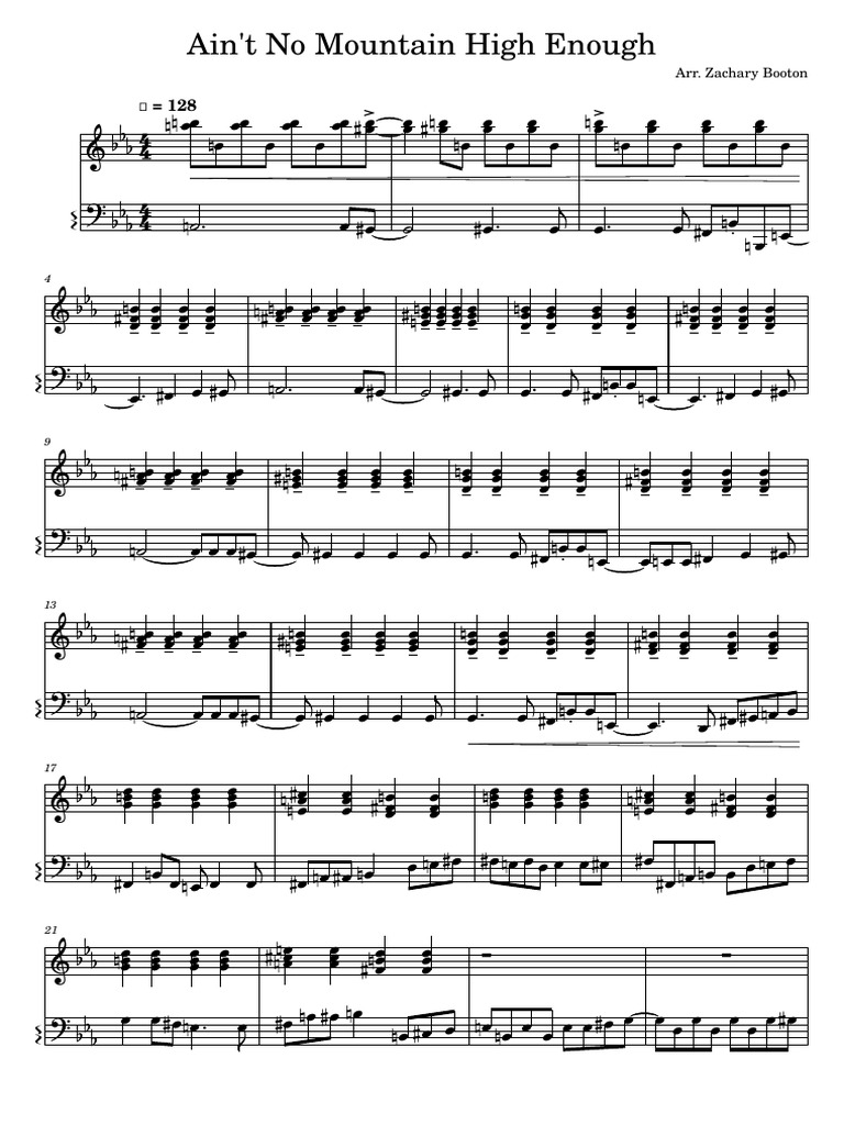 Aint No Mountain High Enough Marvin Gaye | PDF