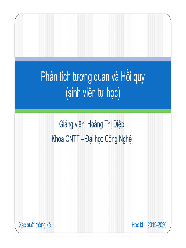 Lec15 TuongQuan HoiQuy | PDF