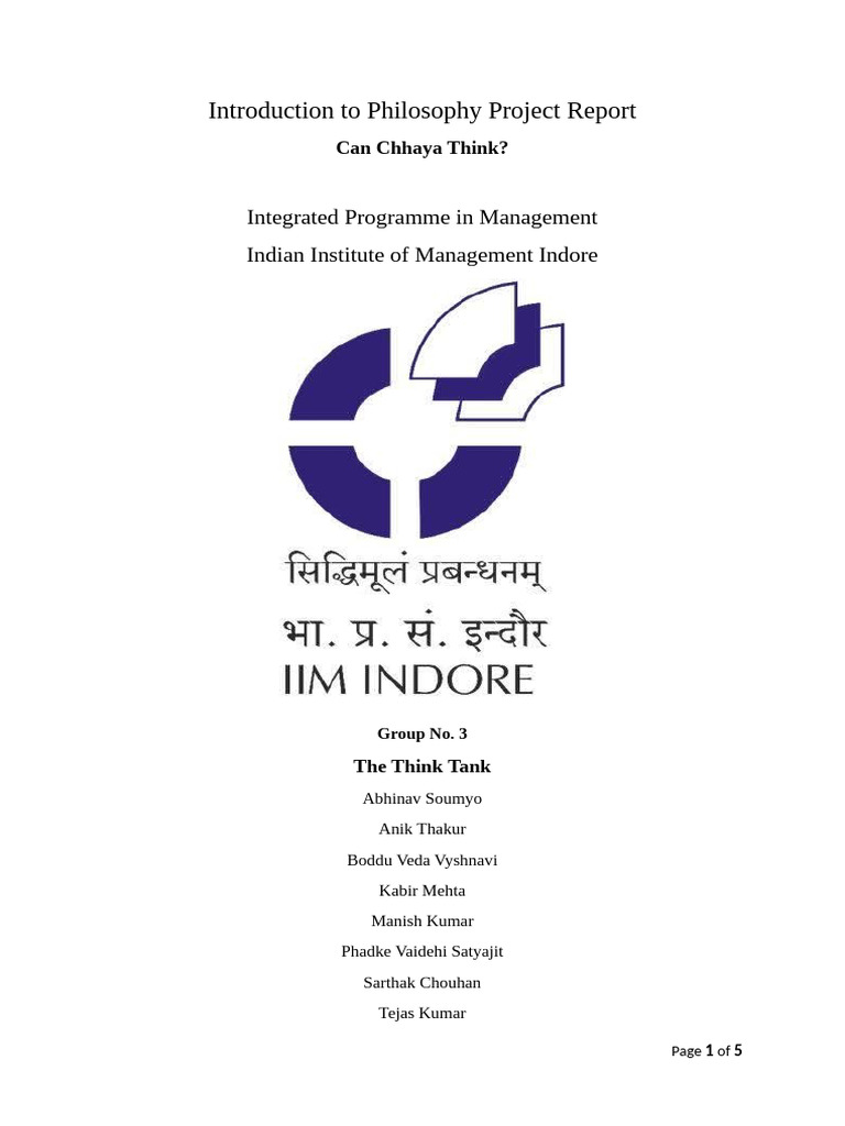 Philo Final | PDF | Artificial Intelligence | Intelligence (AI) & Semantics