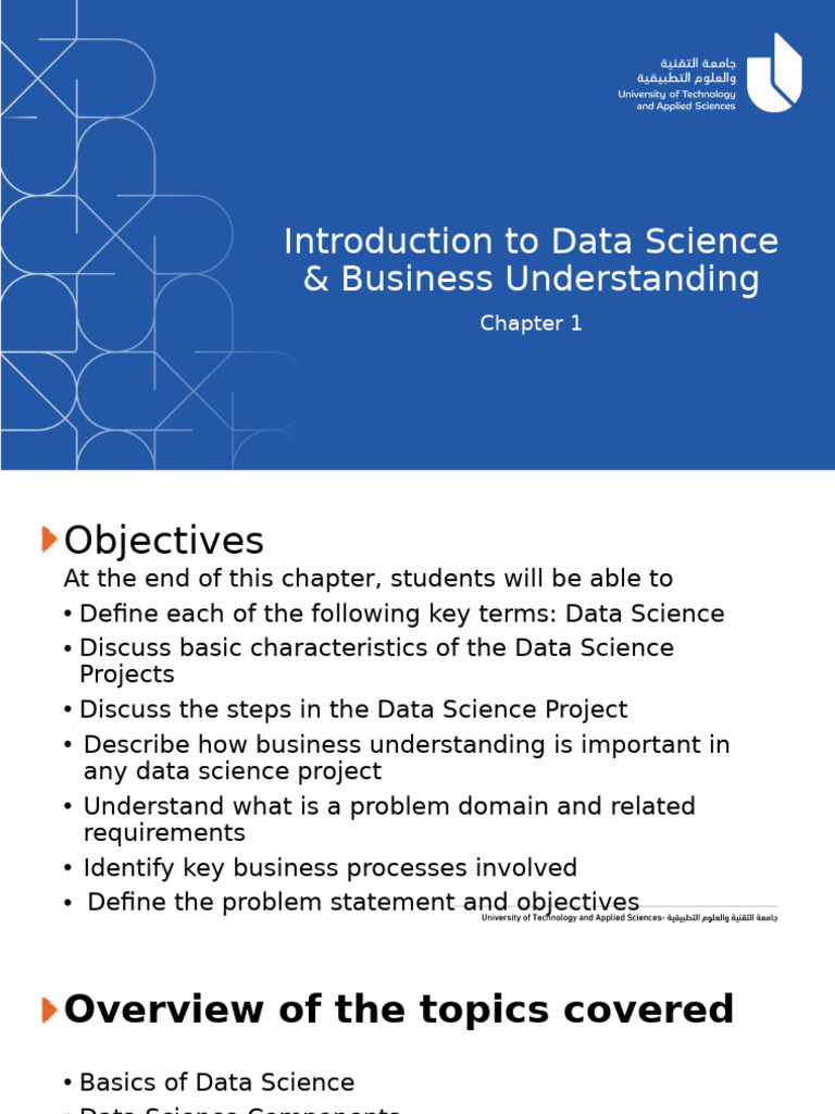 Chapter 1- Intr to DS and Business Understanding | PDF | Data Science | Analytics