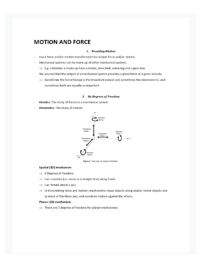 Mechanics Notes | PDF