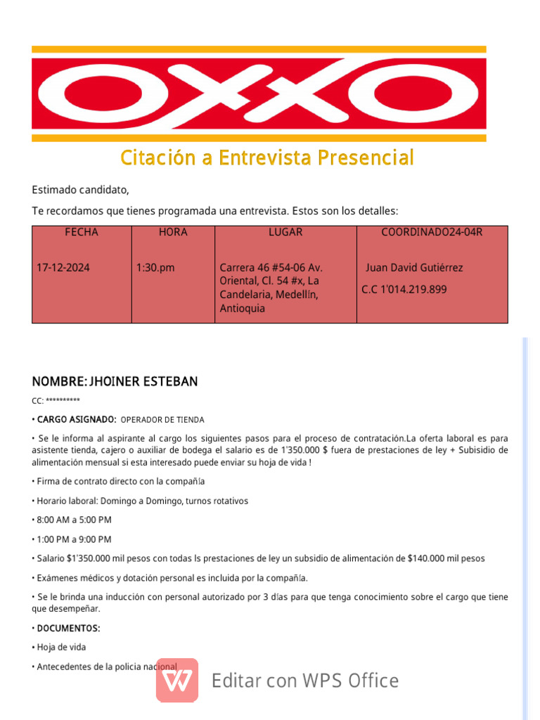 ENTREVISTA OXXO-1 | PDF