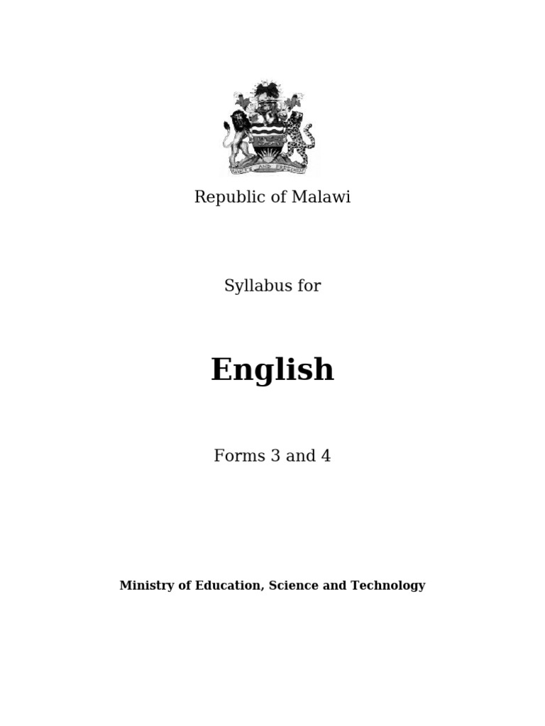 English Syllabus Forms 3-4 | PDF | Entrepreneurship | Narrative