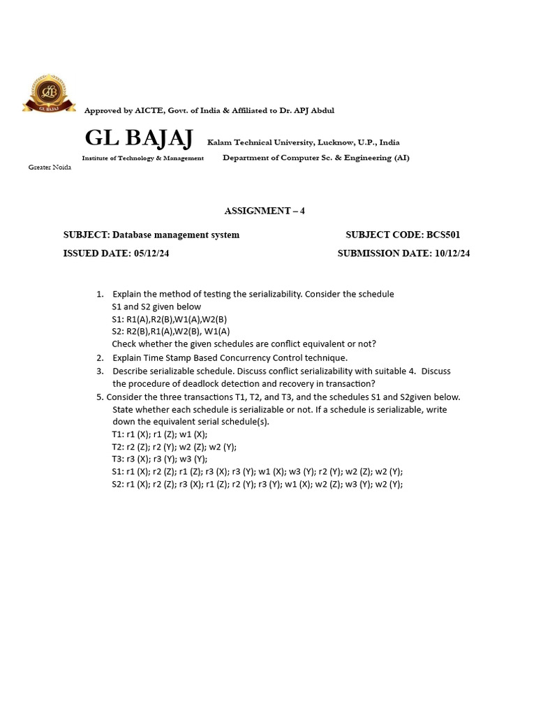 Database Management System Assignment | PDF
