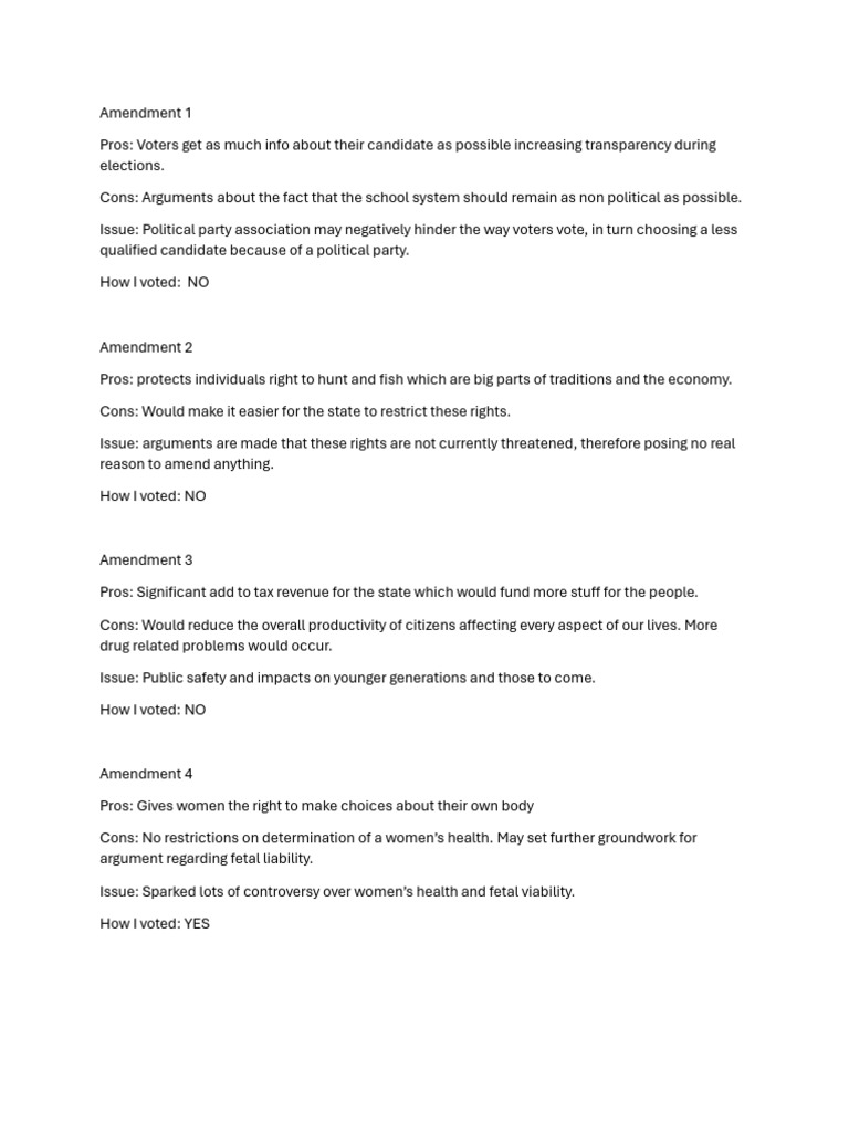 FL Amendments Discussion. | PDF