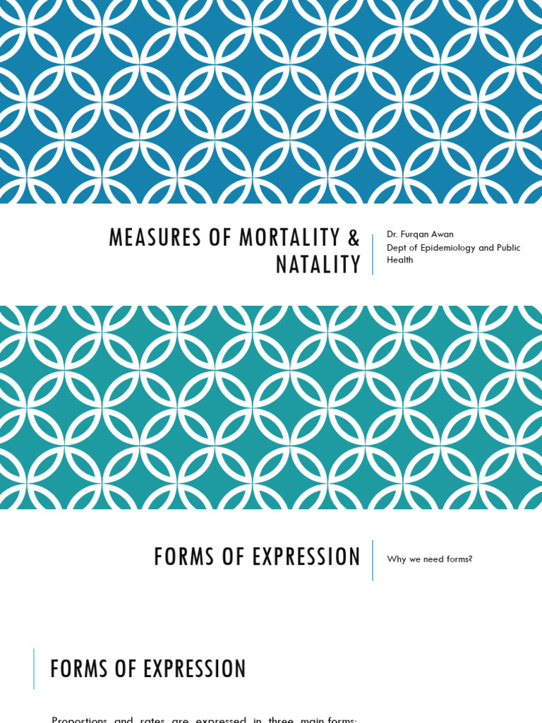 Measures Mortality | PDF | Mortality Rate | Mathematical And ...
