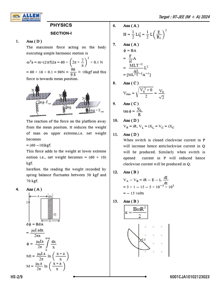 PHYSICS AND MATHES SOL | PDF | Rational Number