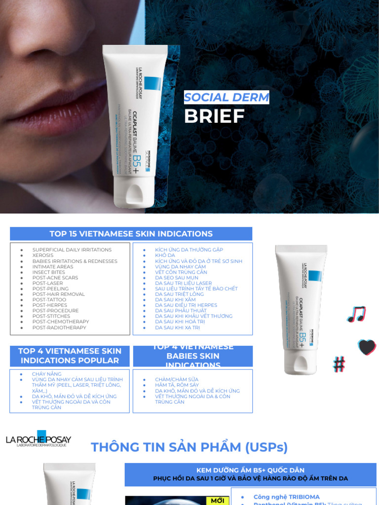 Brief - Social Derm - Cicaplast B5+ Q2 | PDF