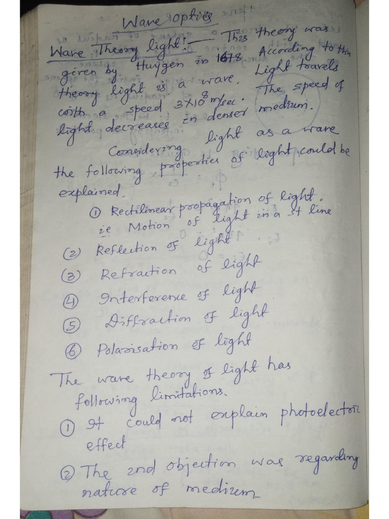 Wave Optics (Raja Sir ) | PDF
