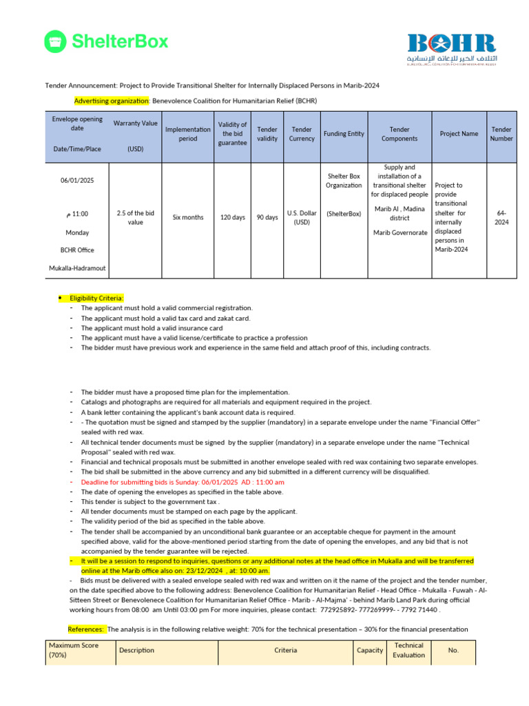 Tender Announcement en | PDF | Legal Tender | United States Dollar