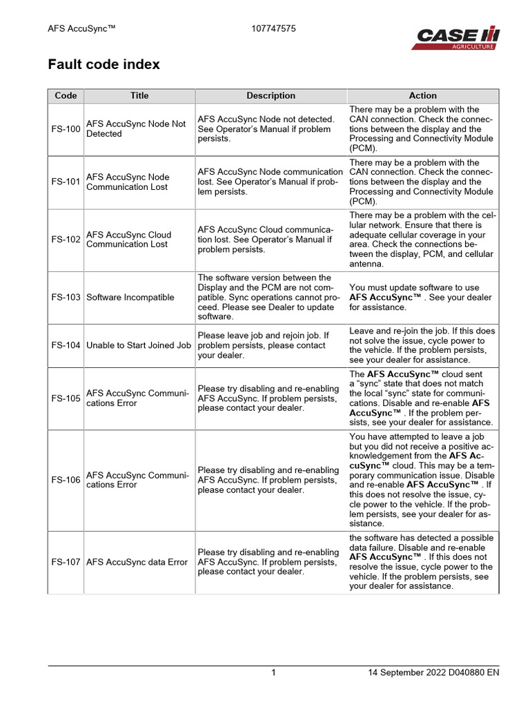 Códigos Falla Señal Case Ih | PDF | Computing | Computer Science