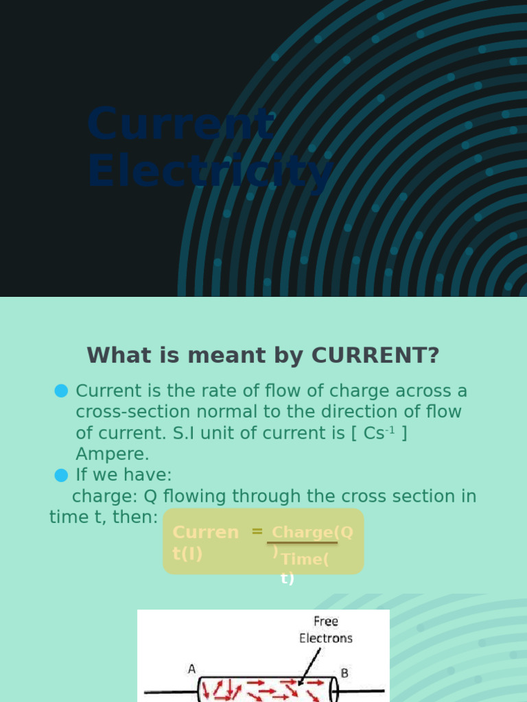 Current Electricity~ | PDF | Electric Current | Electrical Resistance ...