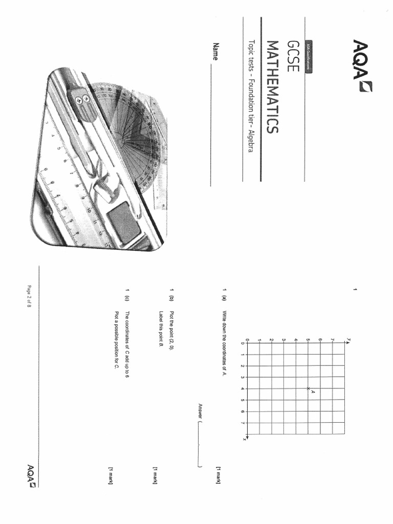 Algebra Paper | PDF