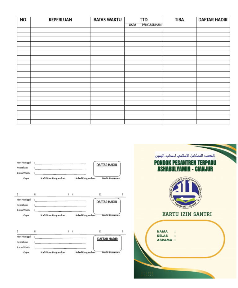 KARTU IZIN | PDF