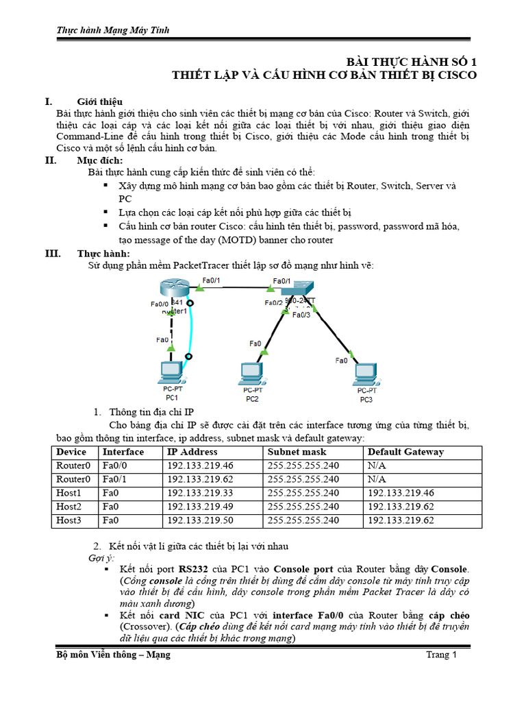 TH MMT 2023 - Lab - 01 | PDF