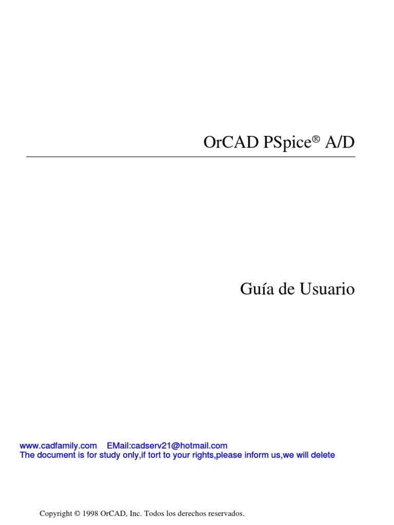 Orcad Guide (Spanish) | PDF | Microsoft | Electrónica