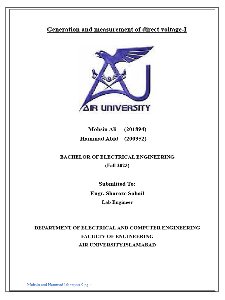 HV Lab Report 9 | PDF | Rectifier | Capacitor