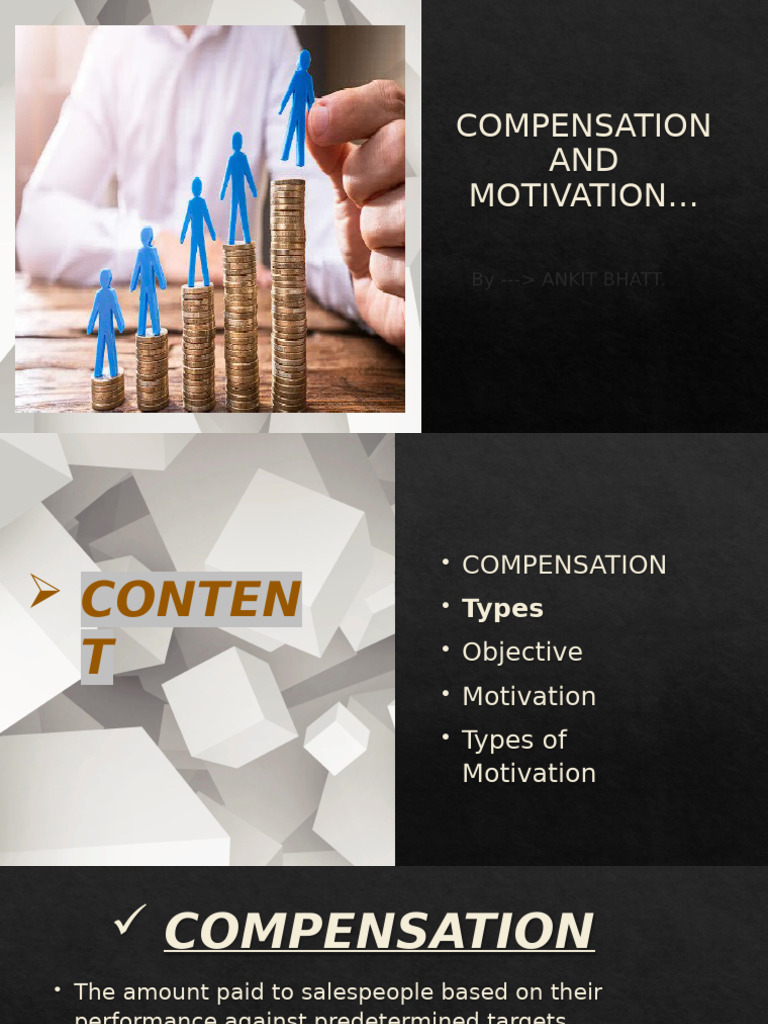 Sales Compensation and Motivation Strategies | PDF | Compensation And ...