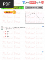 Indefinite Integration - JEE Mains PYQ 2020-2022 | PDF | Mathematical Analysis | Calculus