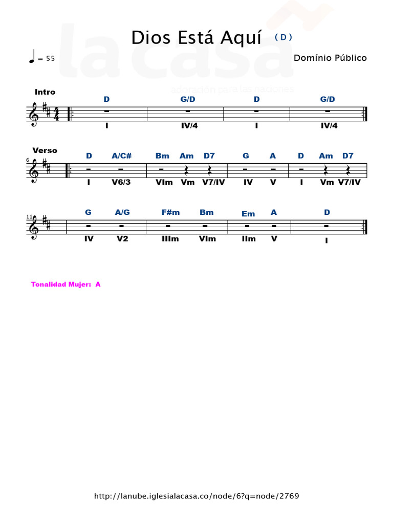 CHART - Dios Está Aquí | PDF