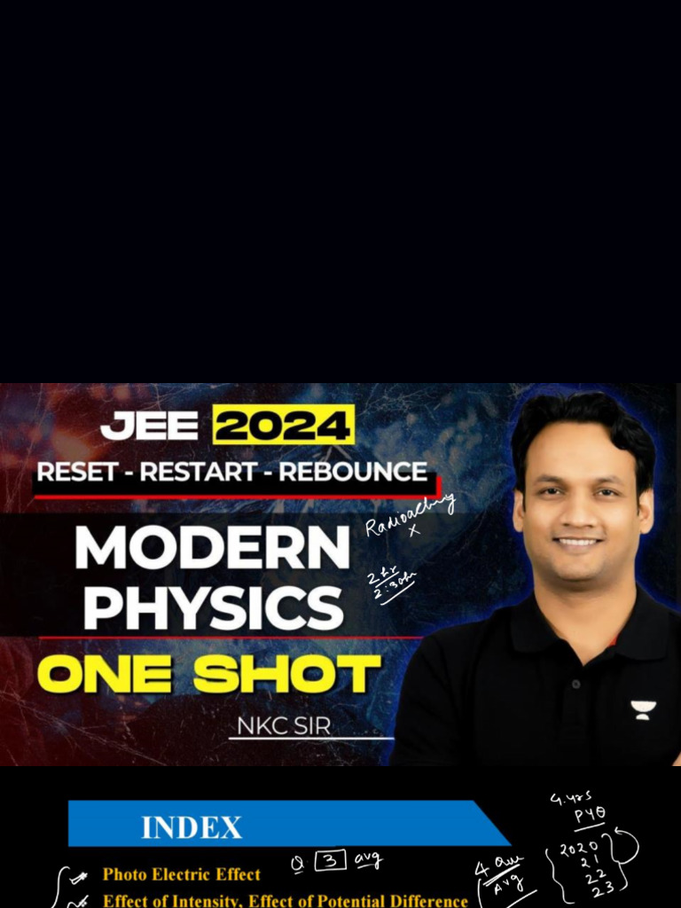 Modern Physics RRR OneShot | PDF