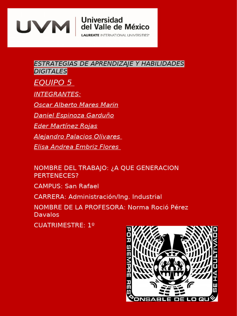 A5 Eq5 PDF | PDF | Aprendizaje