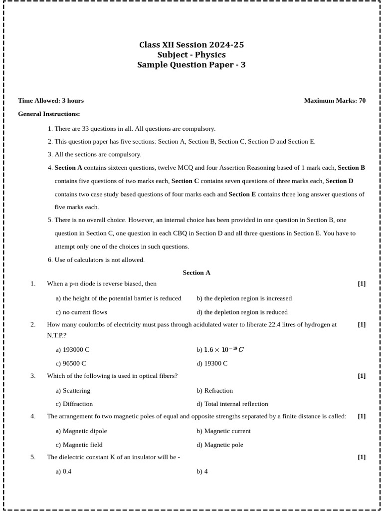 phy_3_QP | PDF | Capacitor | Permittivity