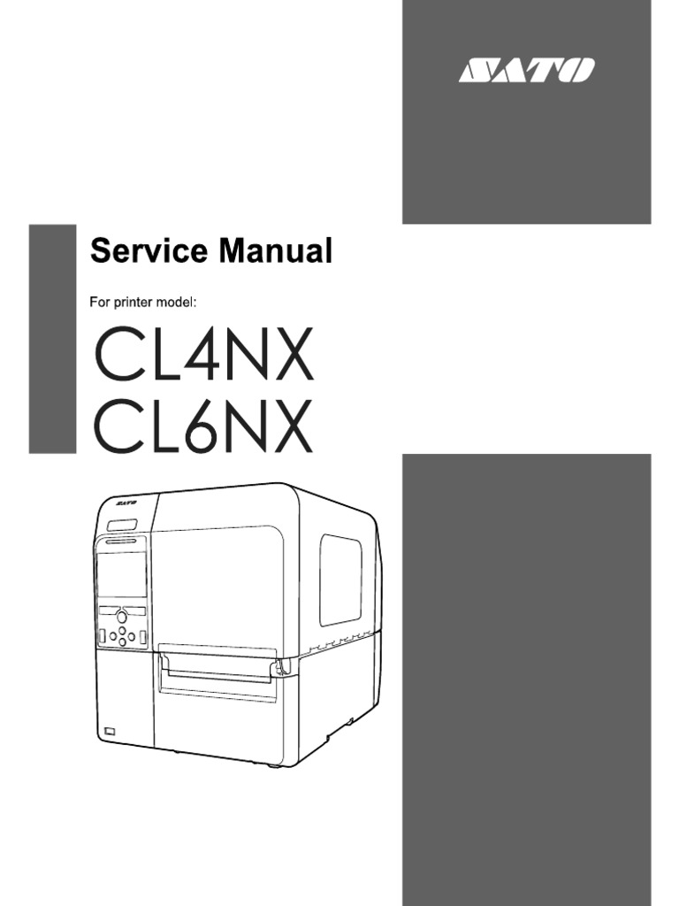 Sato CL4NX Service Manuel | PDF
