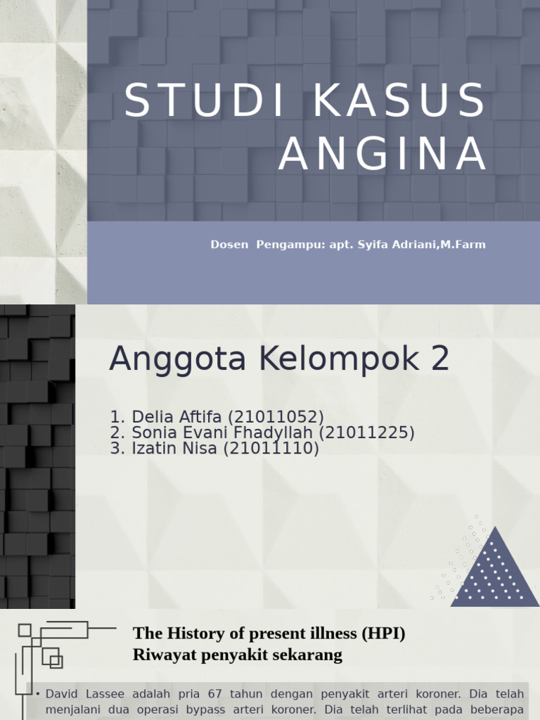Kelompok (2) Kasus Angina | PDF