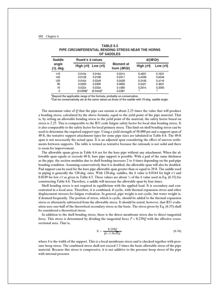 导出页面自 pipe stress engeneering | PDF | Stress (Mechanics) | Bending