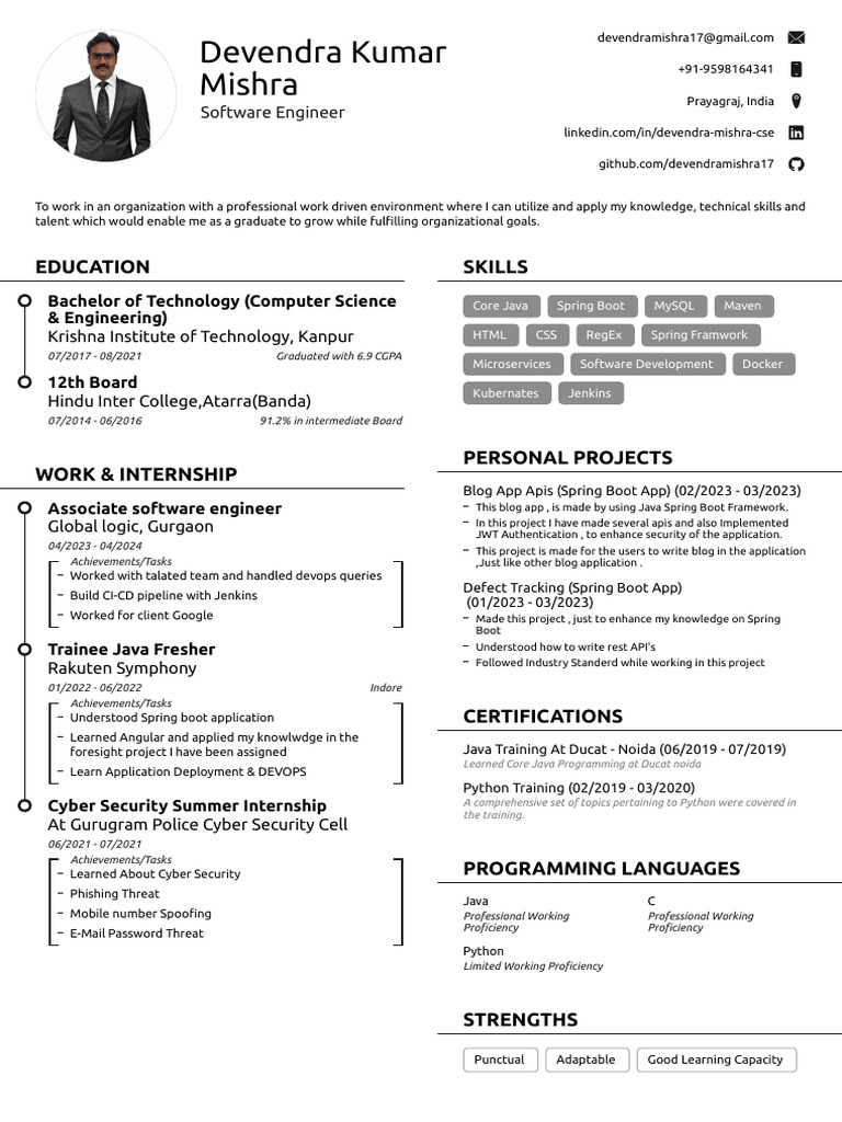 Devendra MIshra Resume | PDF | Computer Security | Security