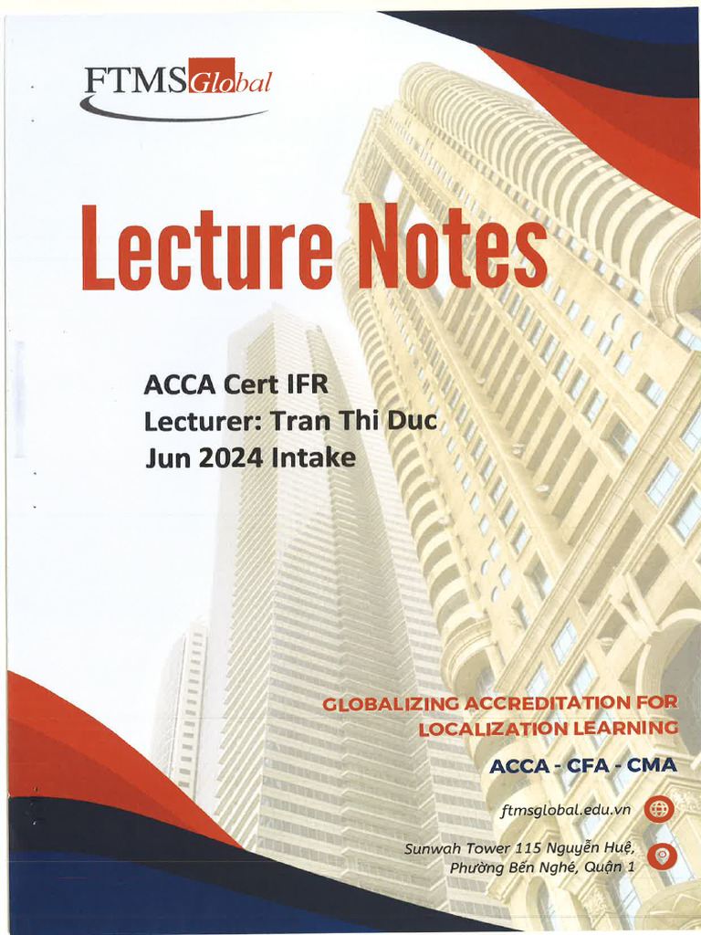 Ifrs Lecture Notes Pdf