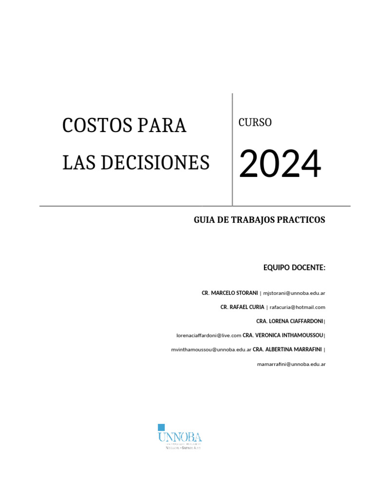 Guía TP - #1 - 2024 | PDF | Contabilidad | Economias
