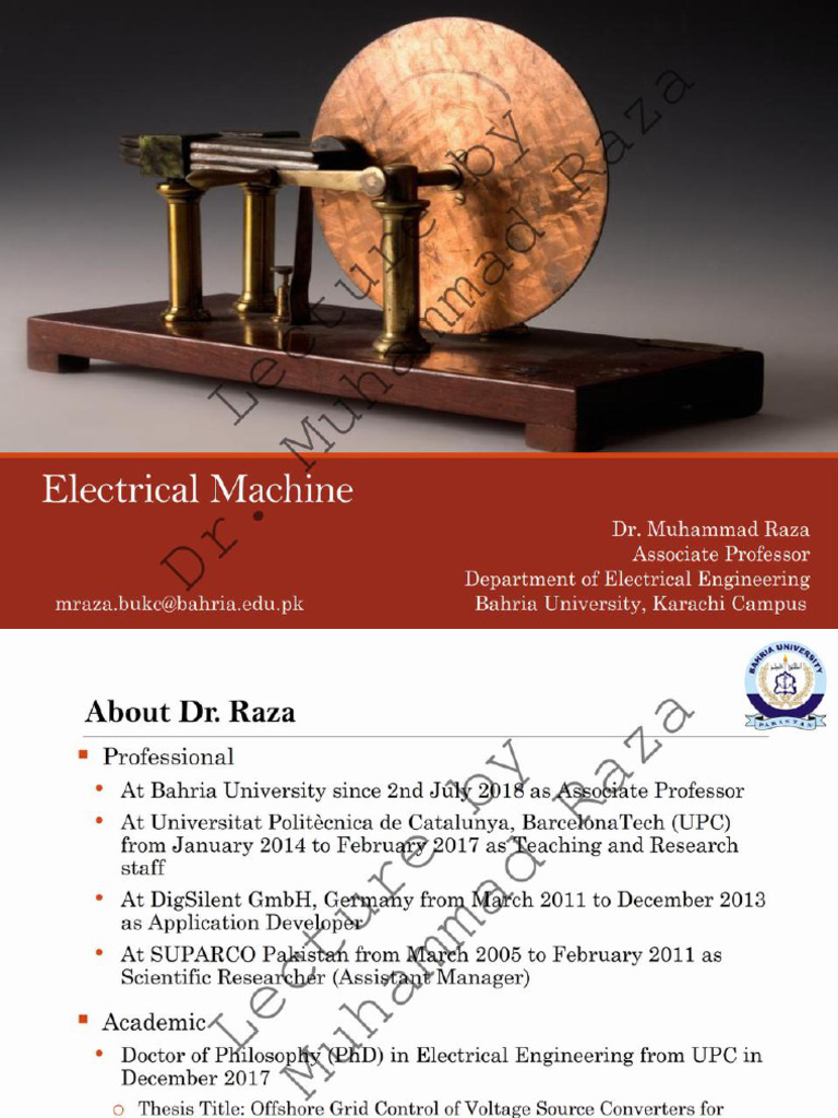 L1 Introduction To Electrical Machine 26092024 091911am | PDF