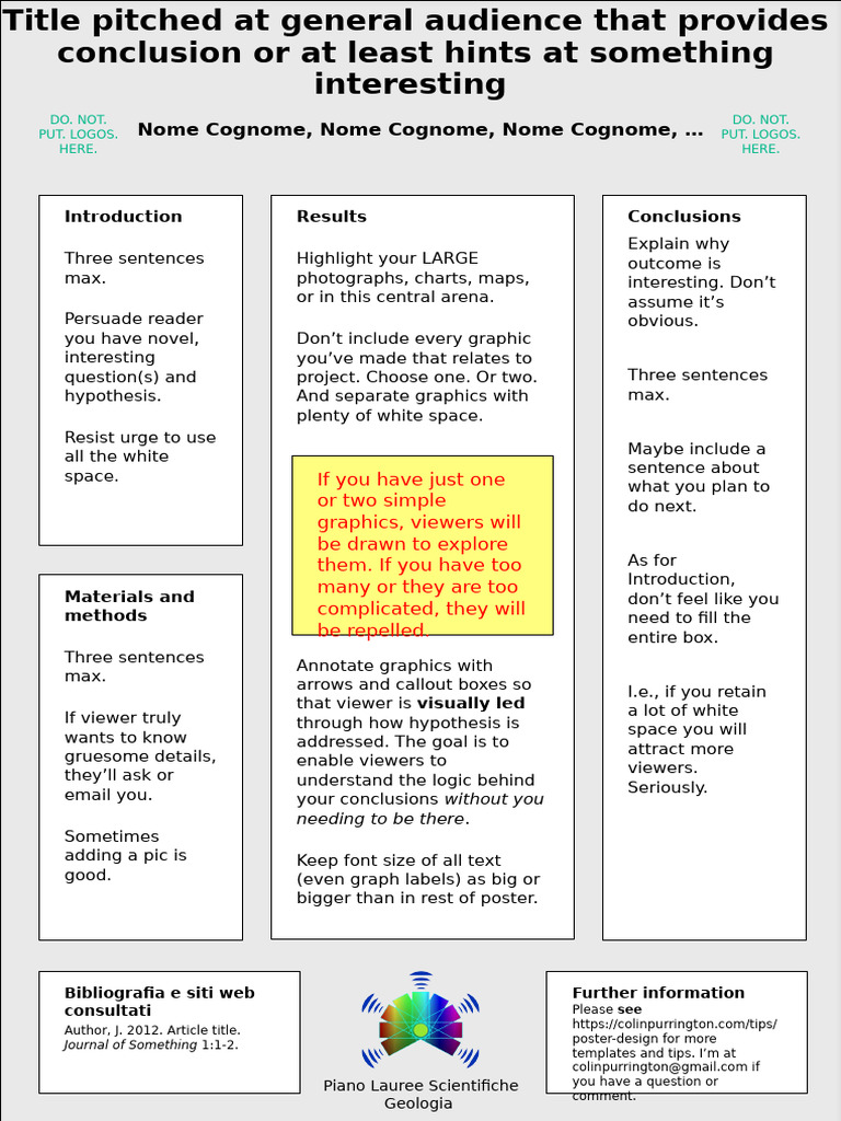 Poster Template Vertical | PDF | Graphics