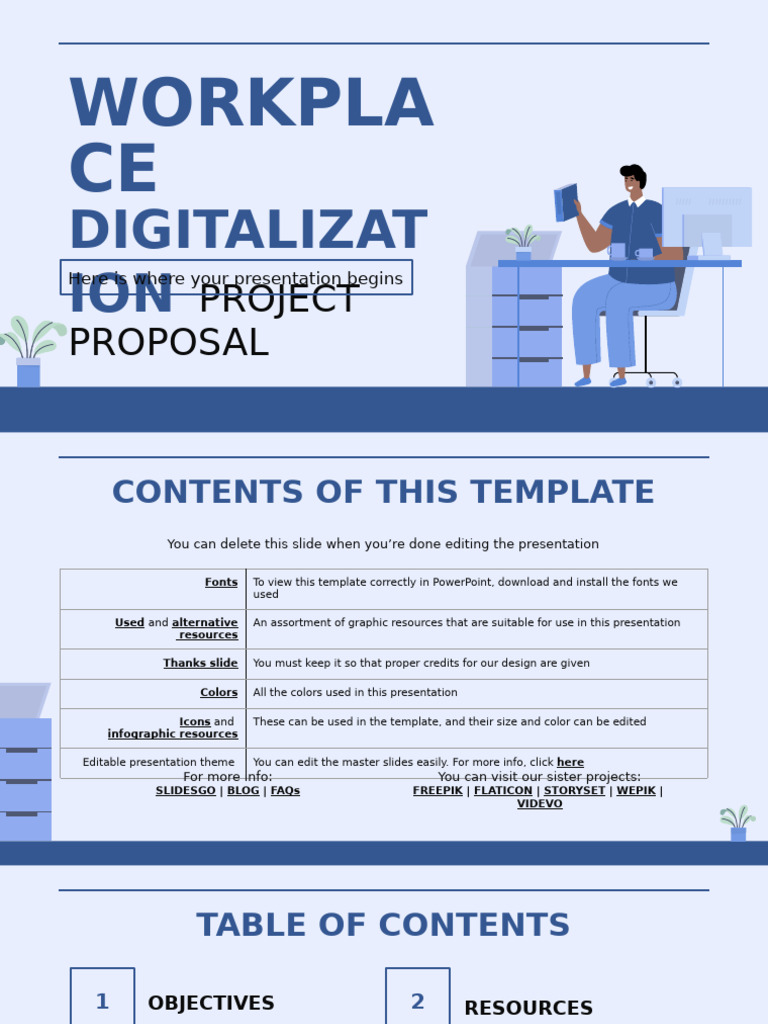 Workplace Digitalization Project Proposal by Slidesgo | PDF | Expense ...