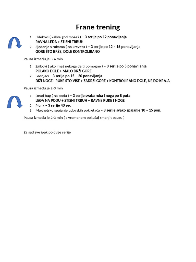 Frane Trening | PDF