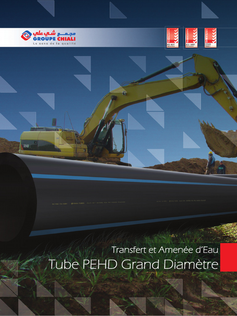 'Tube PEHD Grand Diamètre Pour Les Transferts Et Les Amenées D'eau | PDF
