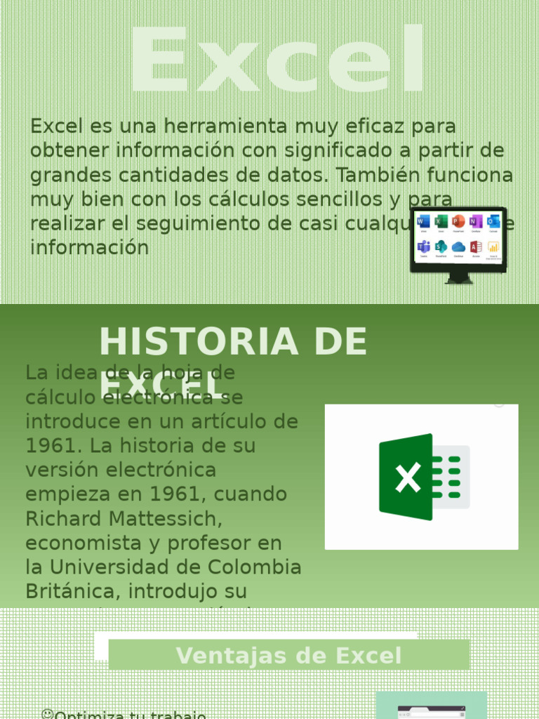 Excel: Ventajas y Desventajas | PDF