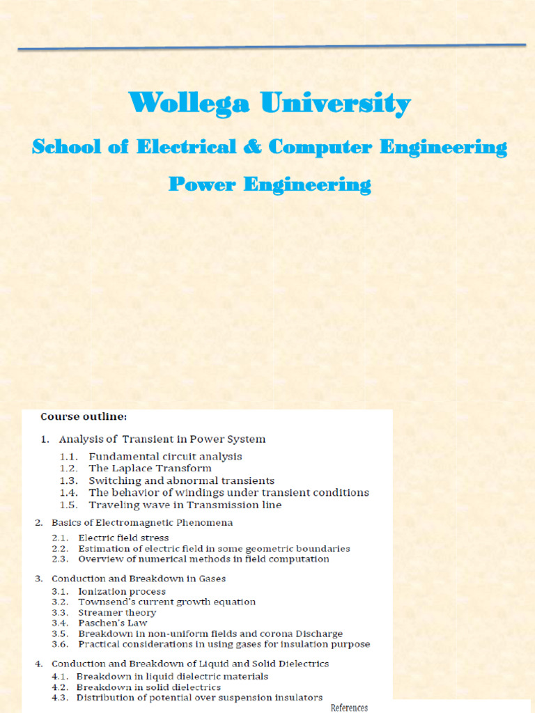 Chapter 1 High Voltage | PDF