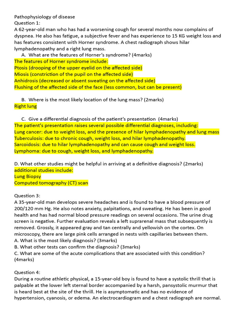 ALLLLL PAATHHH CASESSS Edited | PDF | Myocardial Infarction | Tuberculosis