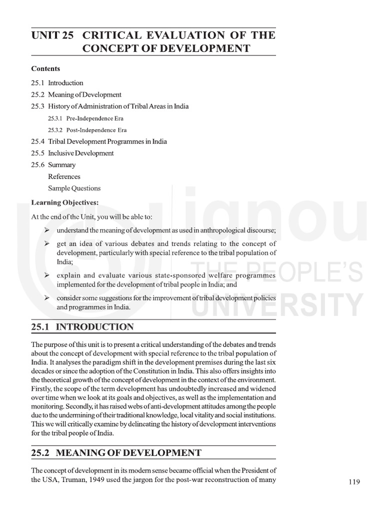 Concept of Development | PDF