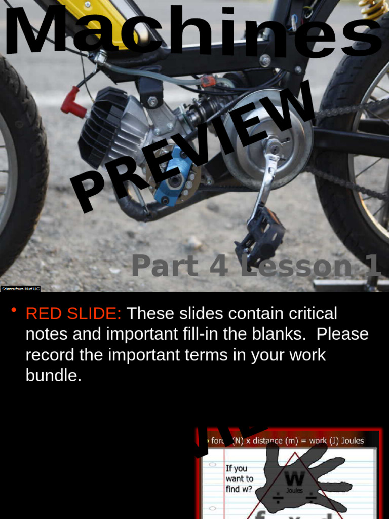 Part 4 Lesson 1 Machines | PDF | Machines | Force